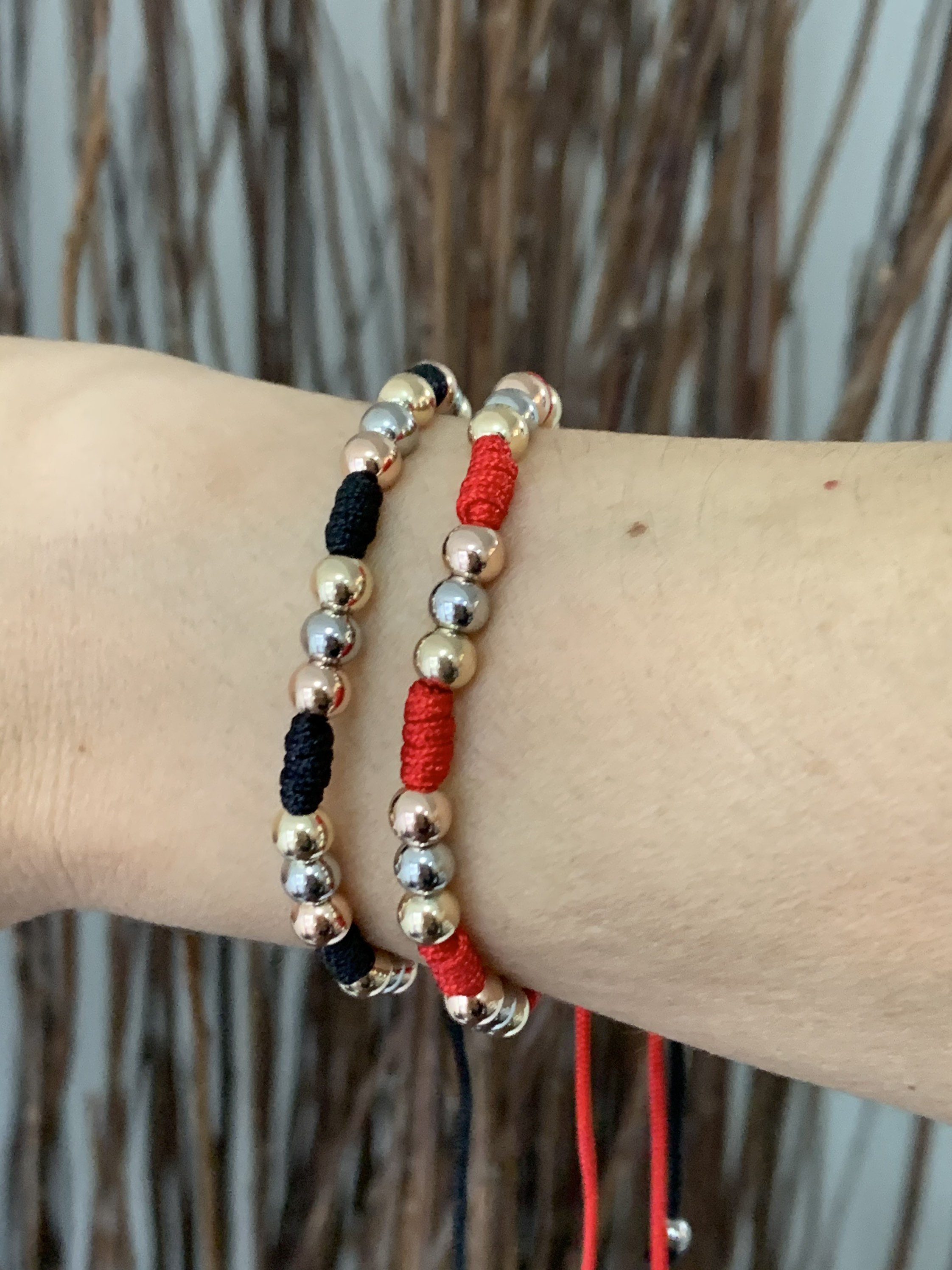 Handmade Red String 24k Laminated Gold Bracelet on Luulla